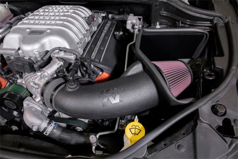 K&N Performance Cold Air Intake / 2021-23 Dodge Durango Hellcat V8 6.2 ...